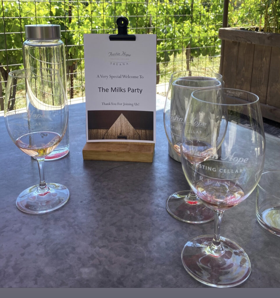 Hope Family Winery, An Afternoon of Delight - Toasting Food, Wine & Travel